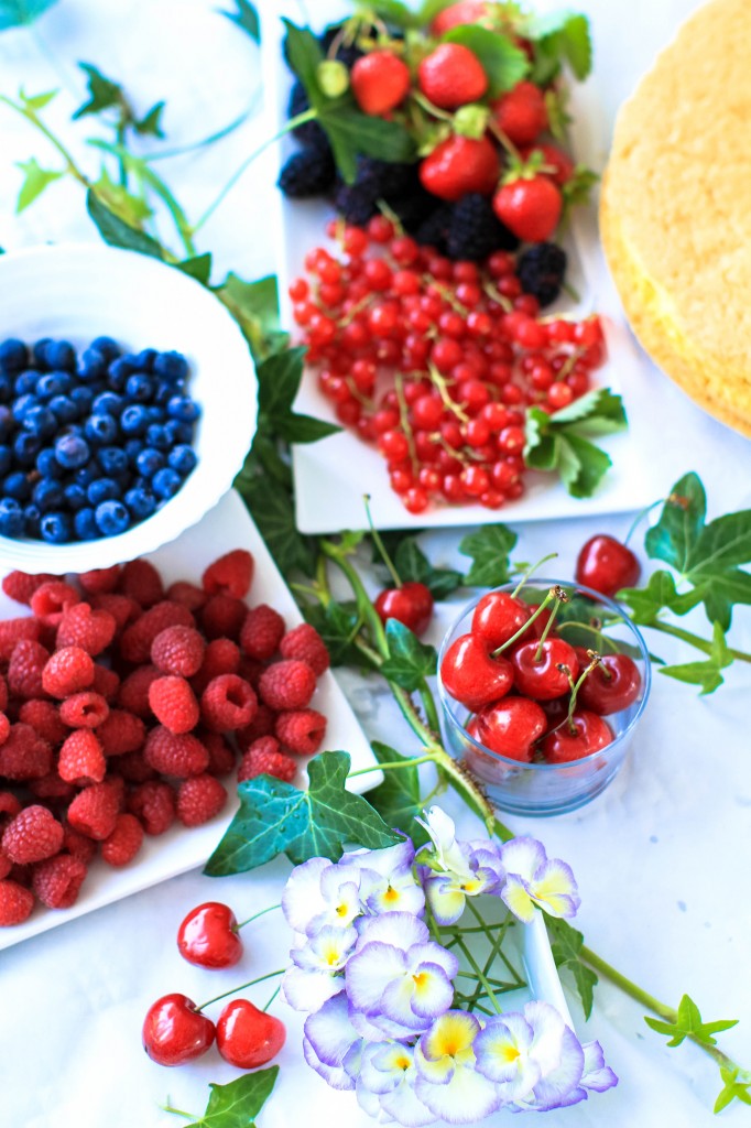 Un gâteau aux fruits rouges - Quatre Saisons Au Jardin