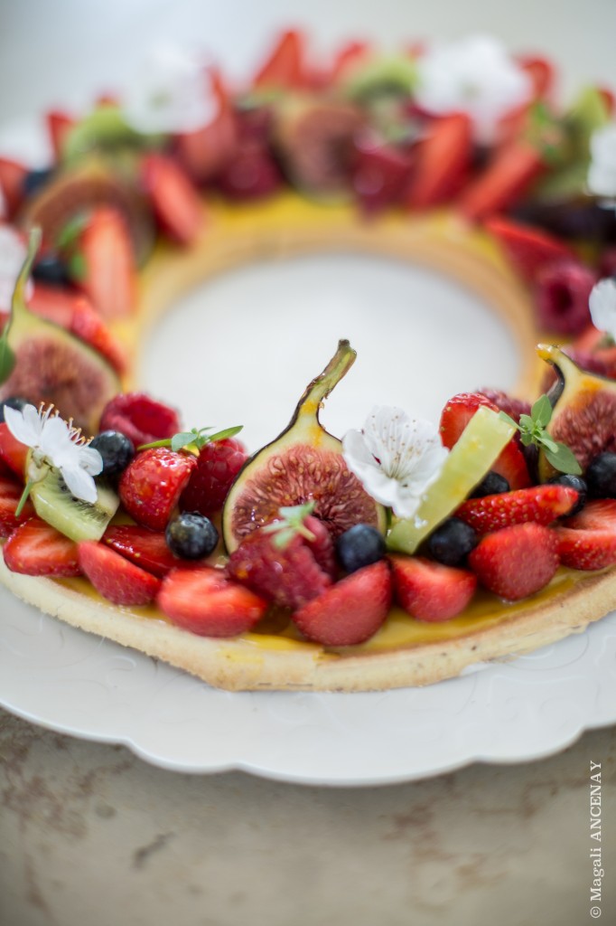 Tarte "Couronne de Fruits rouges" - Quatre Saisons Au Jardin