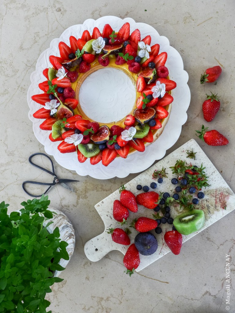 Tarte "Couronne de Fruits rouges" - Quatre Saisons Au Jardin