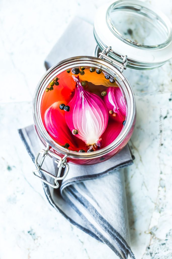 Pickles d'oignons rouges faciles - Quatre Saisons Au Jardin