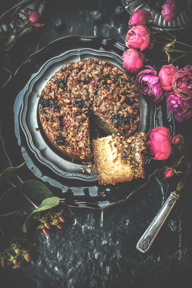 Gâteau granola fruits rouges et pomme - Quatre Saisons Au Jardin