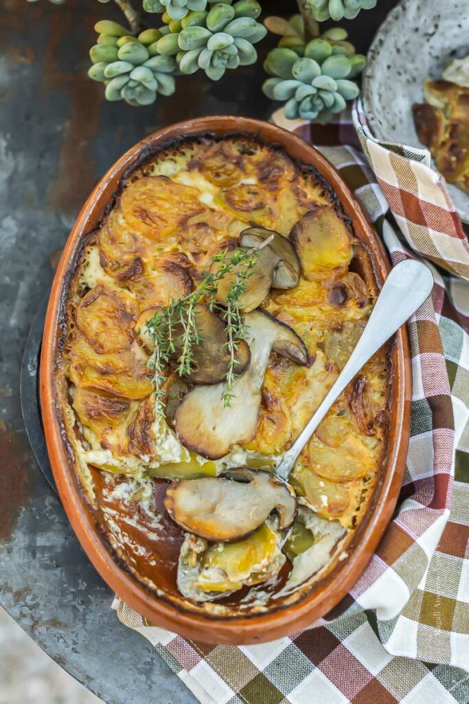 Gratin dauphinois aux cèpes Eric Fréchon - Quatre Saisons Au Jardin