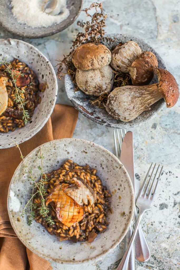 Le délicieux risotto aux cèpes - Quatre Saisons Au Jardin