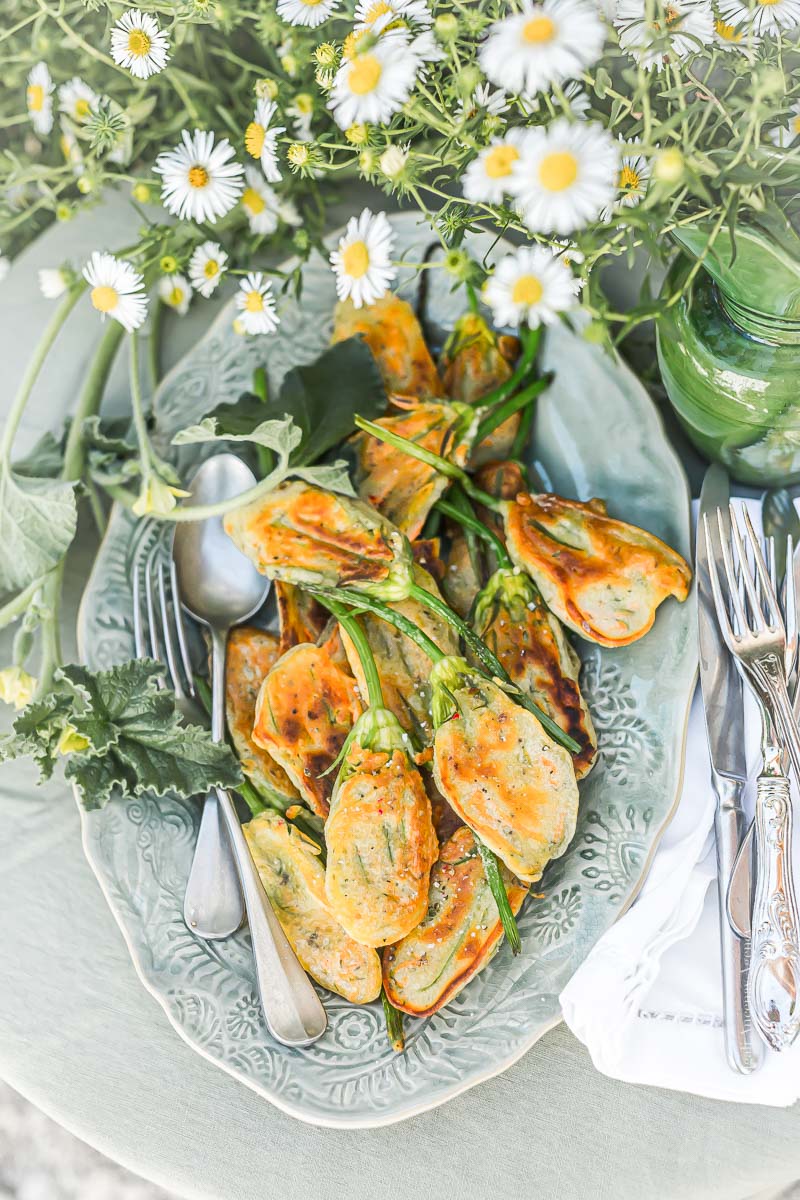 Beignets de fleur de courgettes La Méranda - Quatre Saisons Au Jardin