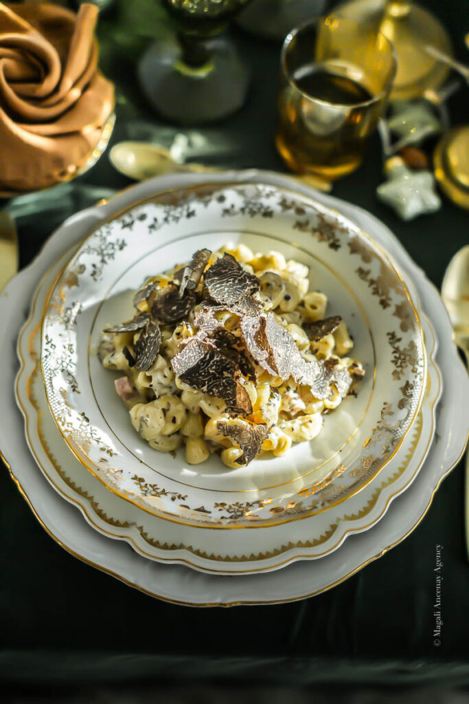 Coquillettes à la truffe du Chef Eric Fréchon - Quatre Saisons Au Jardin